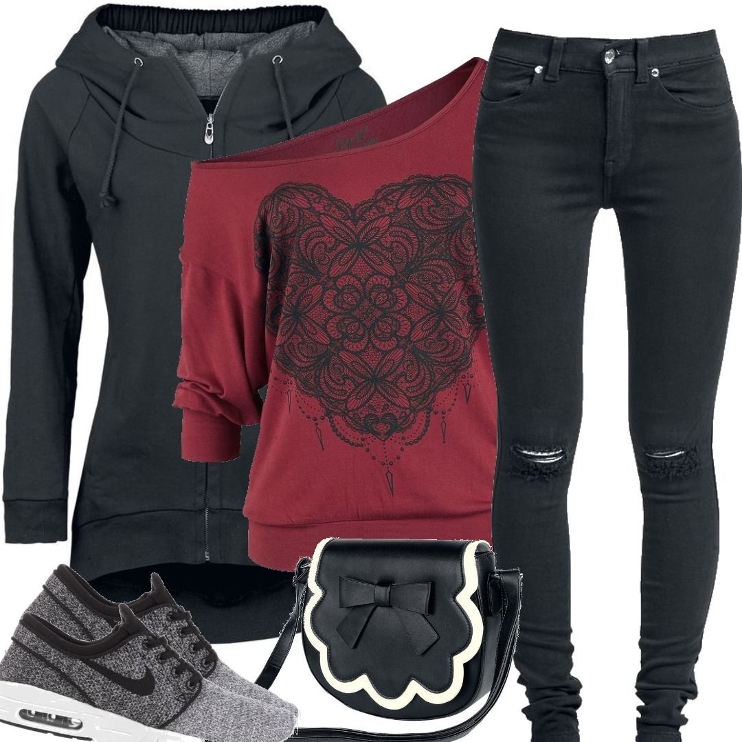 Full Volume by EMP - Fast And Loose - Langarmshirt - bordeaux - EMP ...