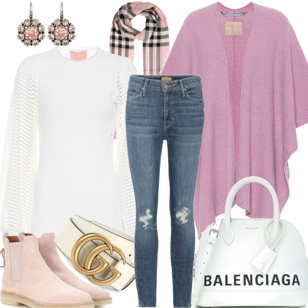 Mother Cropped Jeans Vamp Fray Blau Women Outfit für Damenoutfits zum ...