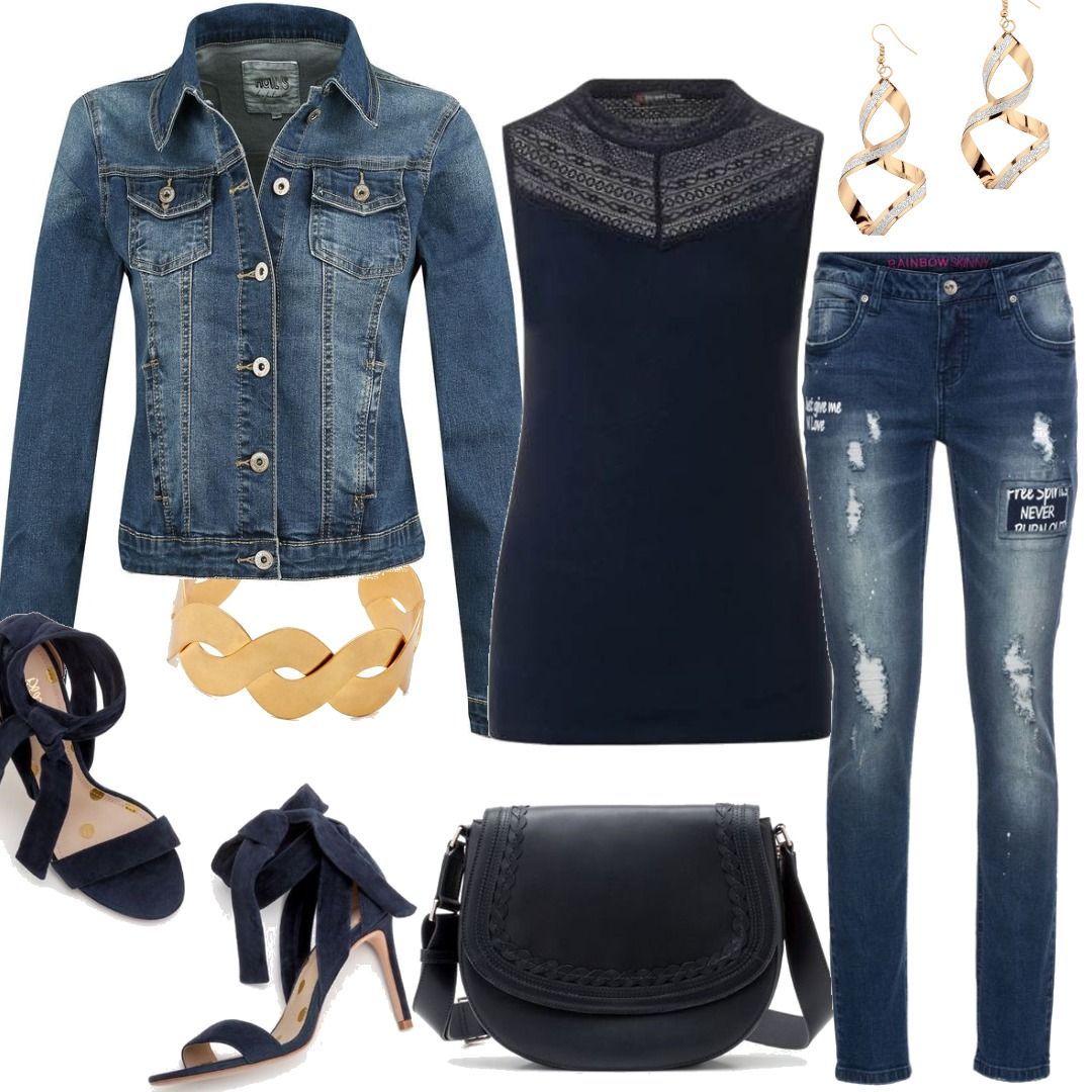 Hailys - Enny - Jeansjacke - blau Women Outfit für Damenoutfits zum ...