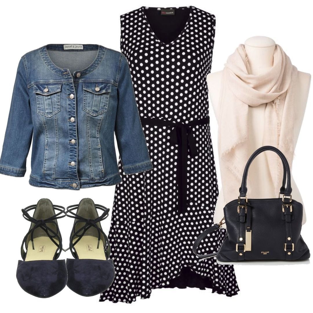 Große Größen Miamoda Dots Chic für Damenoutfits zum Nachshoppen auf ...