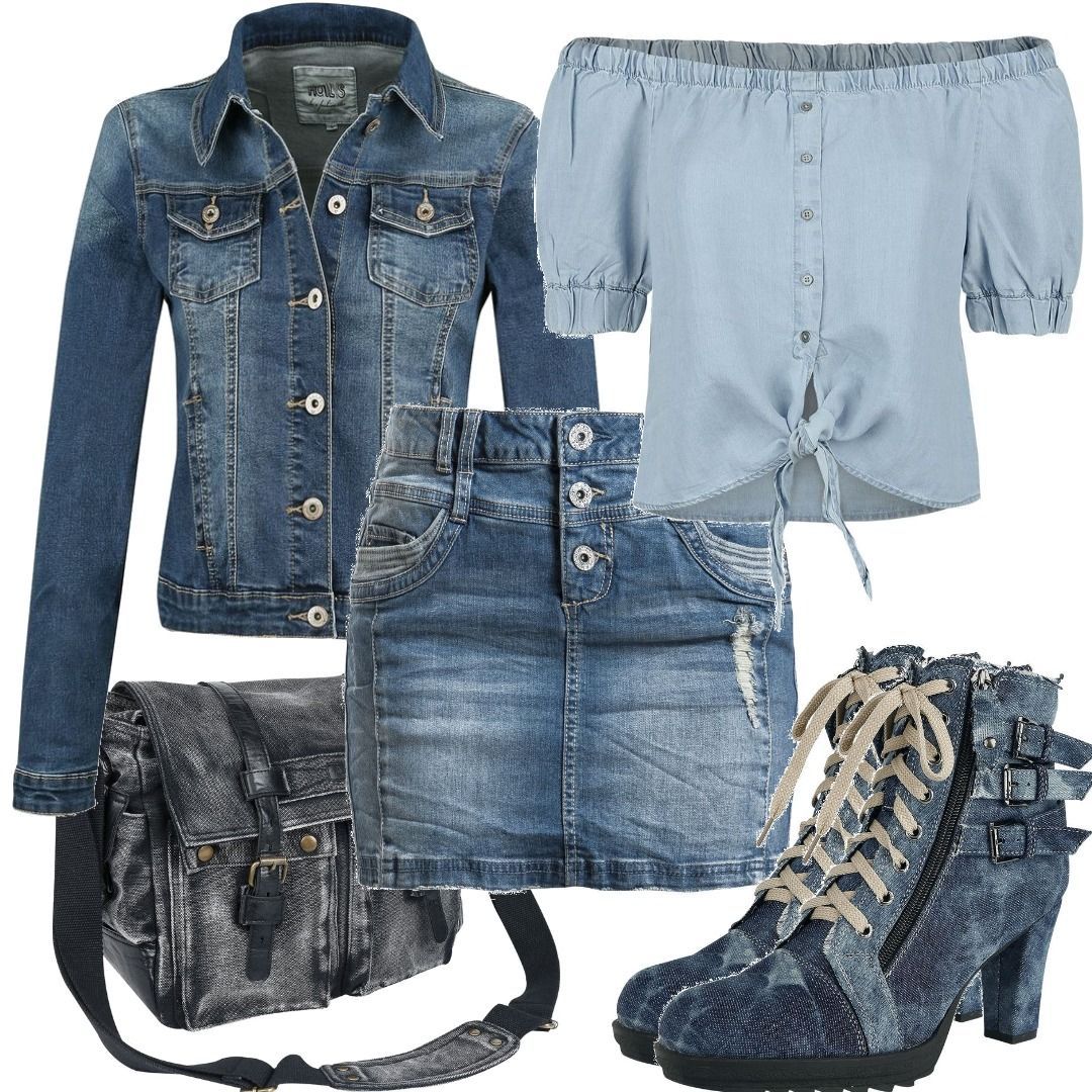 EMP Denim Outfit für Damenoutfits zum Nachshoppen auf Stylaholic