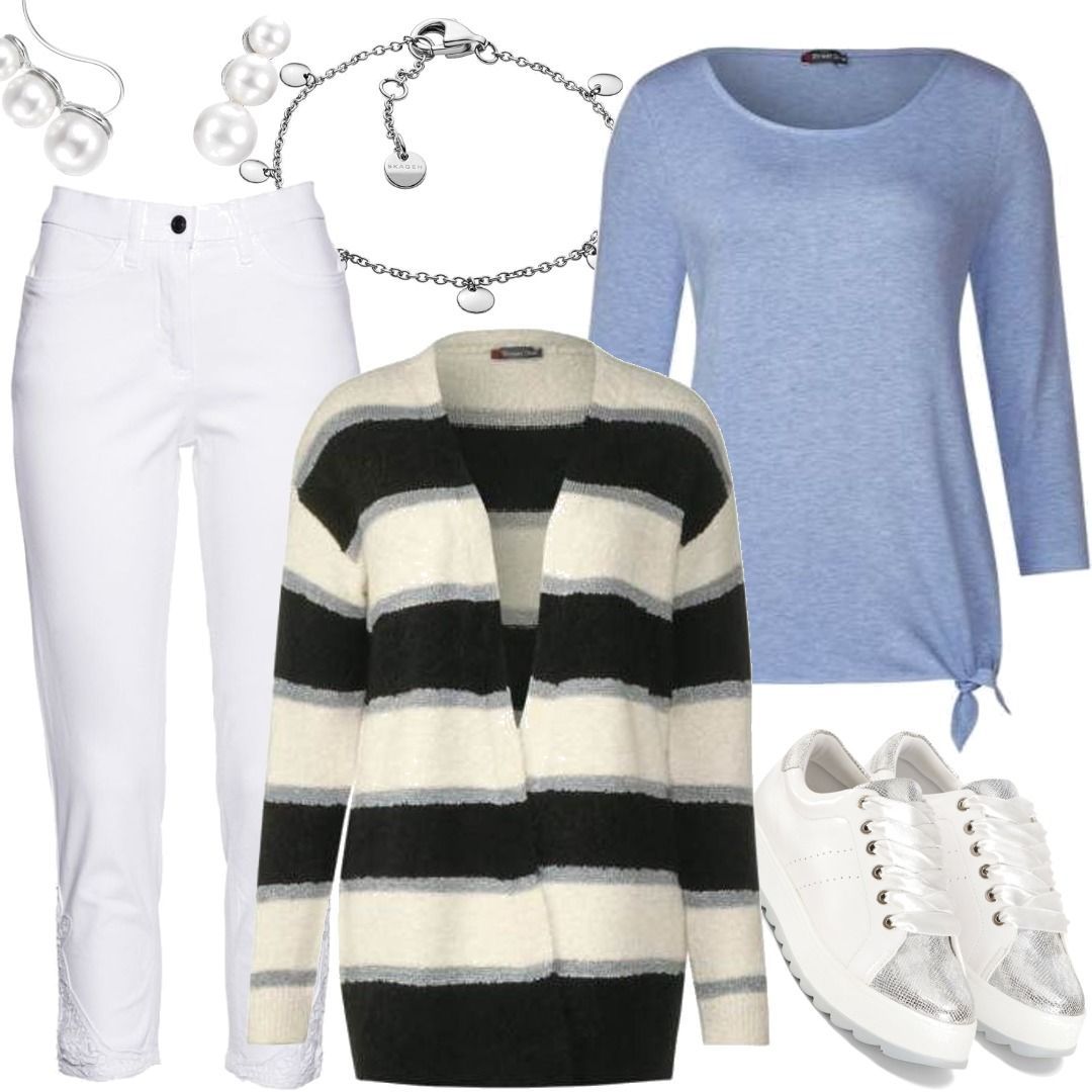 Street One Softes Shirt Blue Outfit für Damenoutfits zum Nachshoppen ...