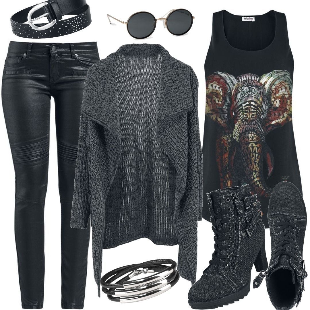 Metallic Jeans EMP Outfit für Damenoutfits zum Nachshoppen auf Stylaholic