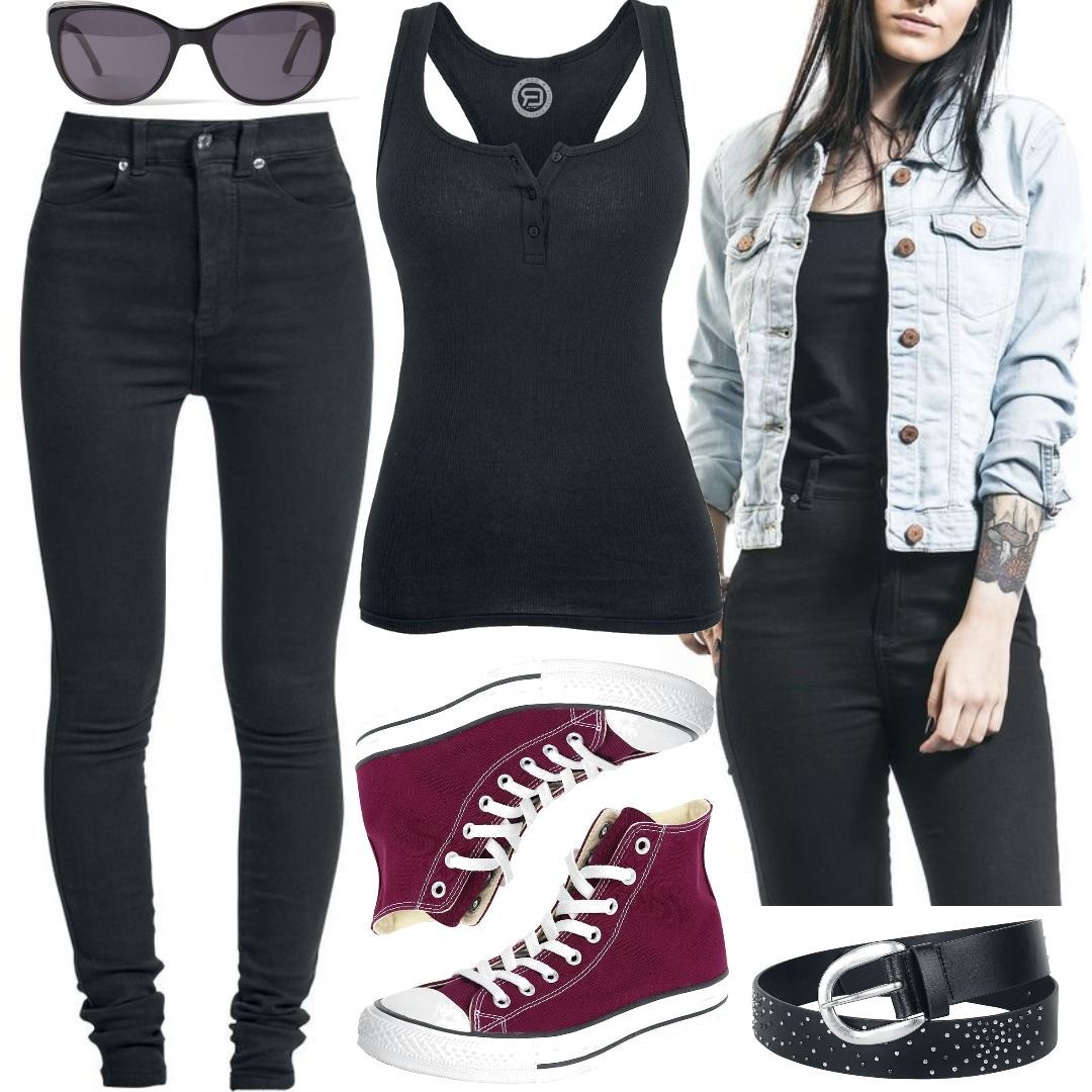 Jeansjacke EMP Outfit für Damenoutfits zum Nachshoppen auf Stylaholic