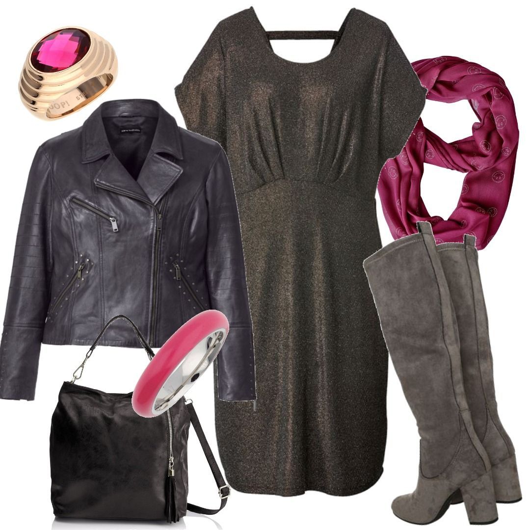 Große Größen Pinky Outfit für Damenoutfits zum Nachshoppen auf Stylaholic