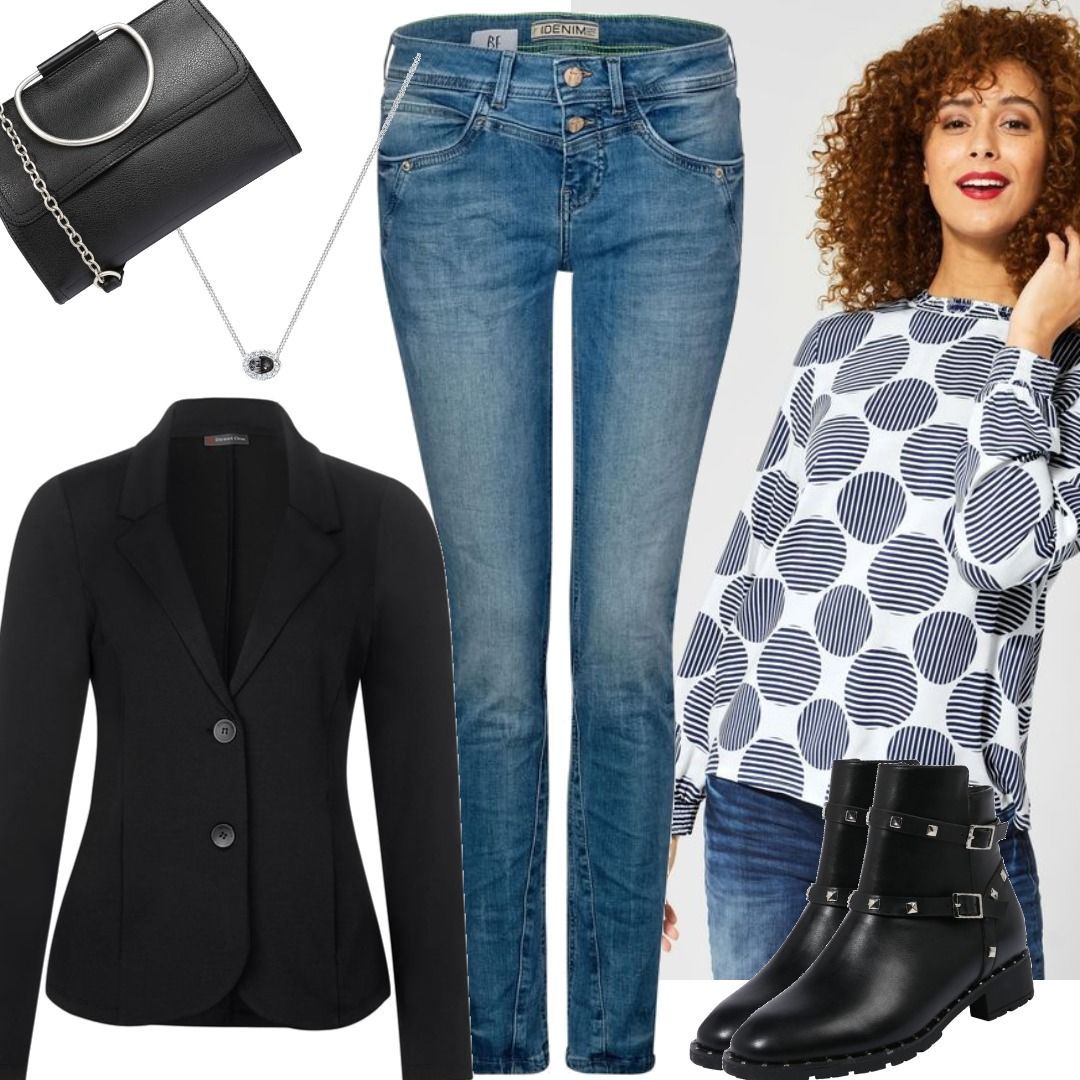 Street One Bluse mit Smok-Details Outfit für Damenoutfits zum ...