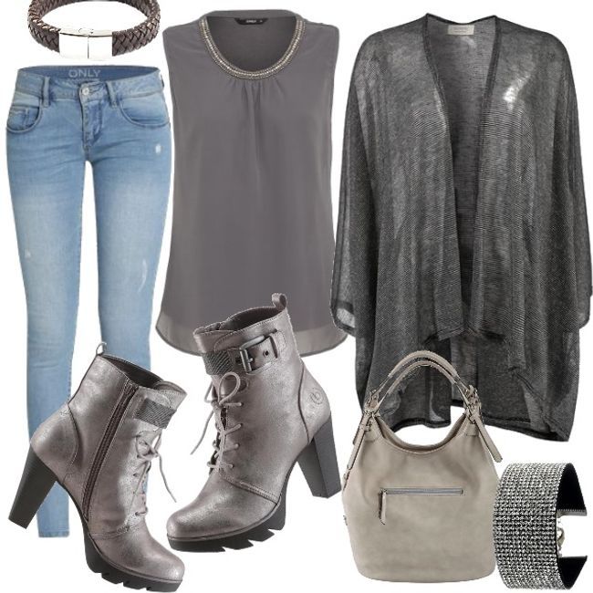 Bugatti Silver Metallic Outfit für Damenoutfits zum Nachshoppen auf ...