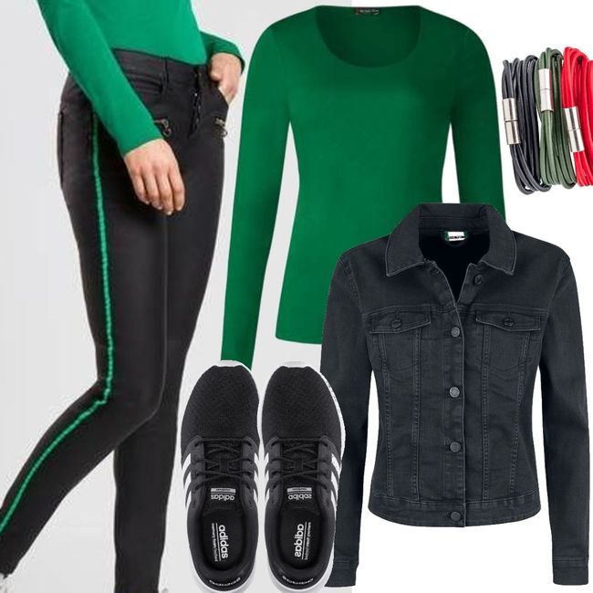 Street One Coated Slim Black Outfit für Damenoutfits zum Nachshoppen ...