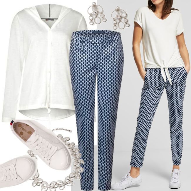 Street One Basic Shirt White Outfit für Damenoutfits zum Nachshoppen ...