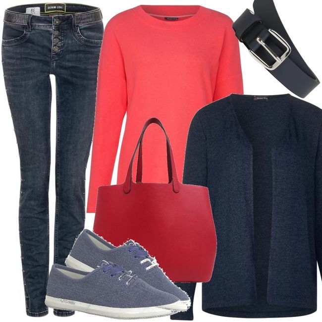 Street One Weiches Shirt Gila - neon coral Pink Outfit für Damenoutfits ...